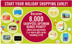 Shoppers Drug Mart: Gift Card Promo, Receive 8,000 bonus points! - Hot ...