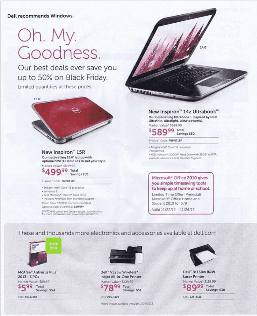 Dell US: Black Friday Sale Advertisments - Hot Canada Deals Hot Canada ...
