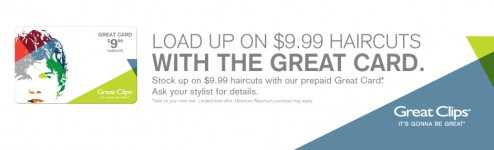 Great Clips: $9.99 Haircuts with Prepaid Card - Hot Canada Deals Hot ...