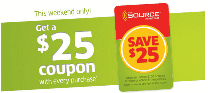 The Source Canada Coupons: Get a $25 Coupon when You Spend $100, This ...