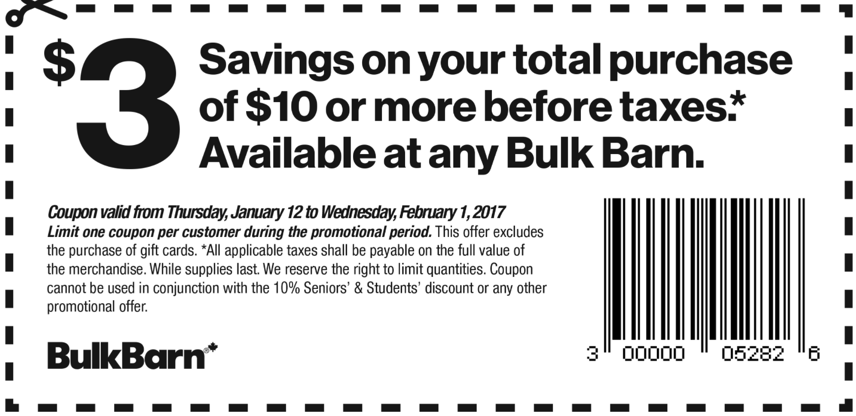 Bulk Barn Canada Coupon: Save $3 Off Your $10 Purchase+ Flyer’s Special ...
