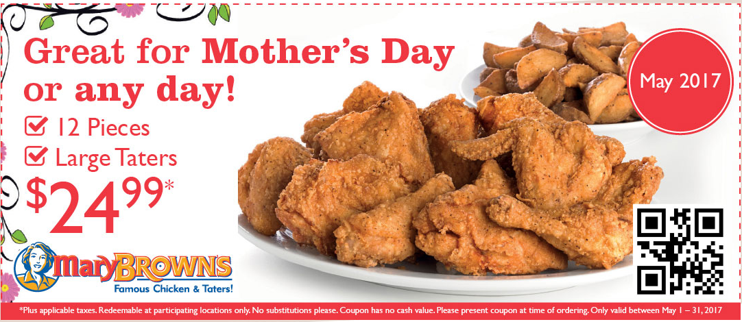 Mary Brown’s Canada May Coupon: $4.99 Hot Chicken Sandwich with a Can ...