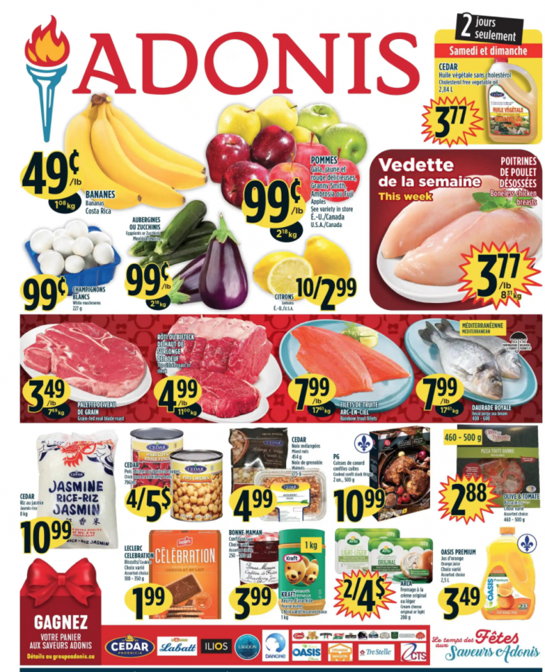 Adonis Canada Flyers December 3 to 9 - Hot Canada Deals Hot Canada Deals