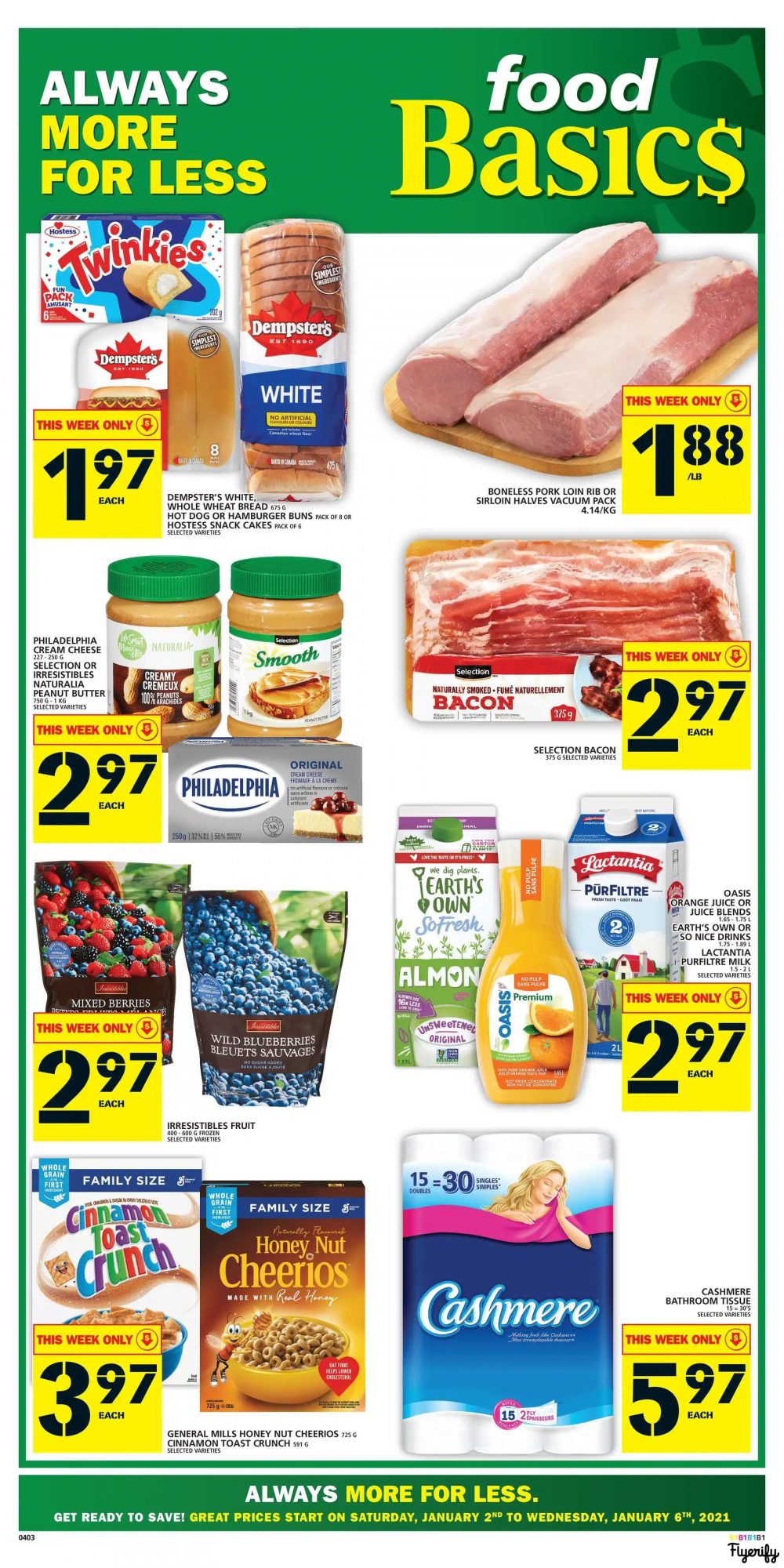 Food Basics Canada Flyers January 2 to 6 - Hot Canada Deals Hot Canada ...