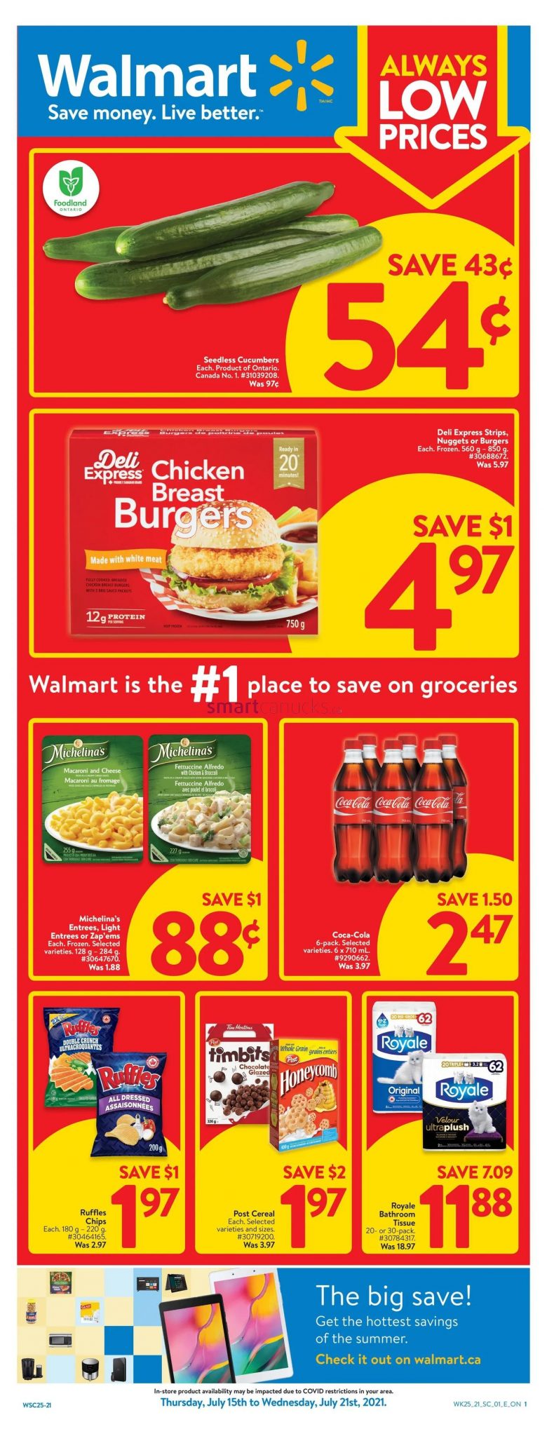 Walmart Canada Flyers July 15 to 21 - Hot Canada Deals Hot Canada Deals