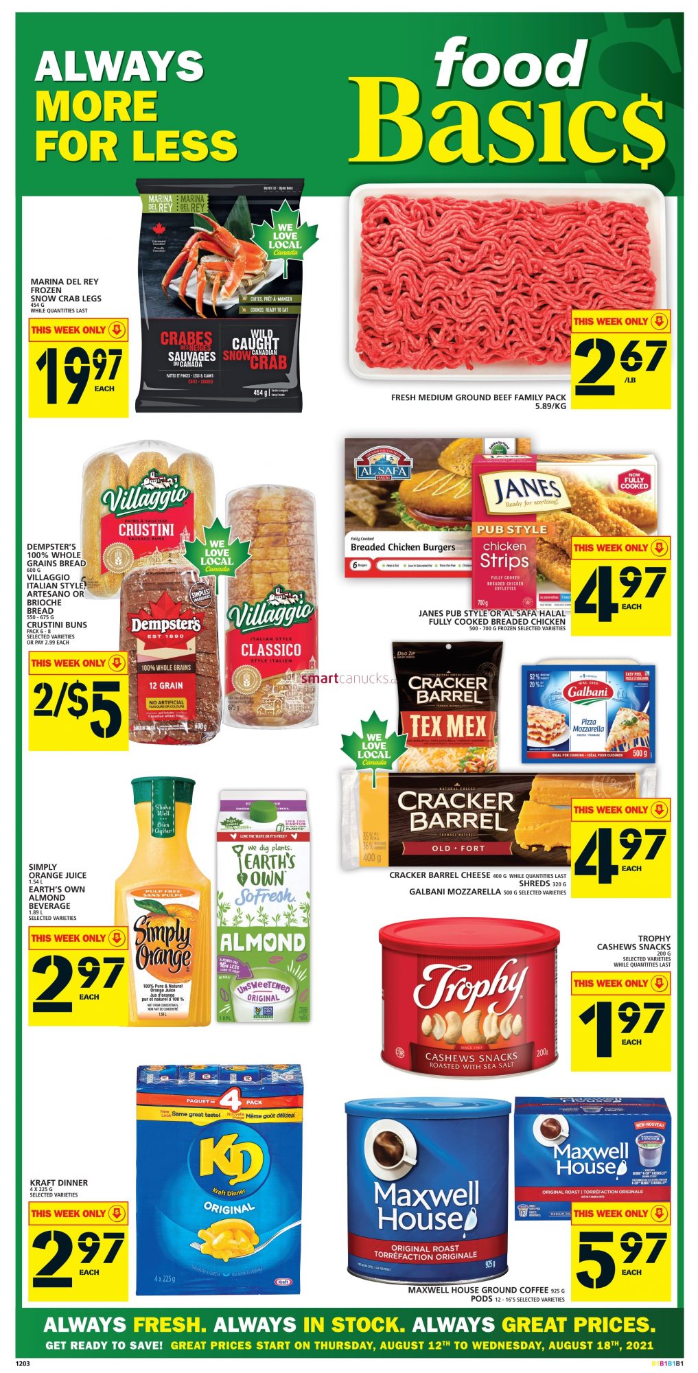 Food Basics Canada Flyers August 12 to 18 - Hot Canada Deals Hot Canada ...