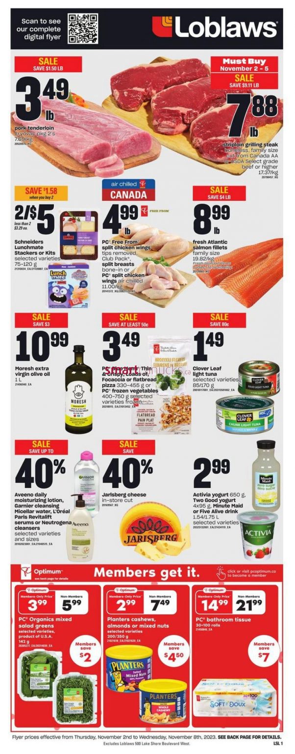 Loblaws Canada Flyers November 2 to 8 - Hot Canada Deals Hot Canada Deals