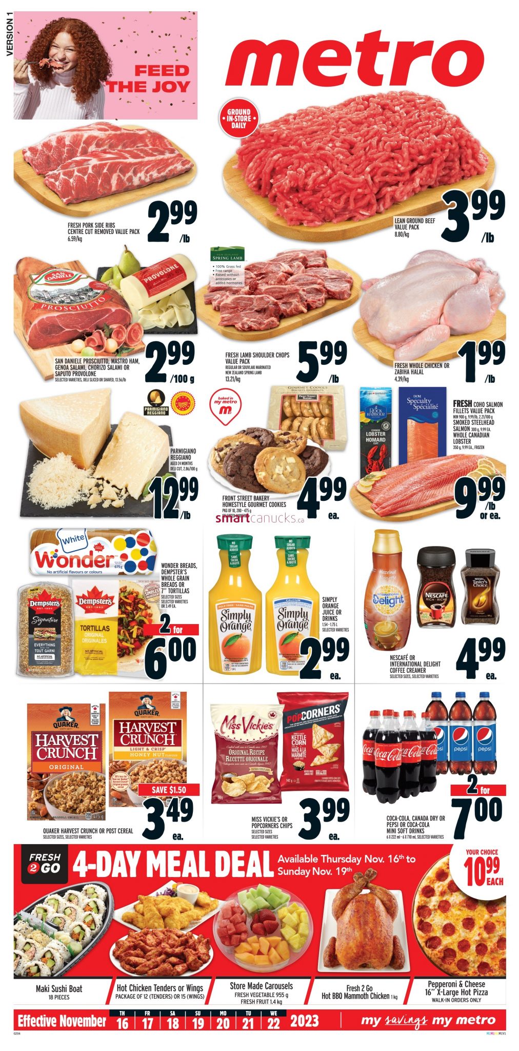 Metro Canada Flyers November 16 to 22 - Hot Canada Deals Hot Canada Deals